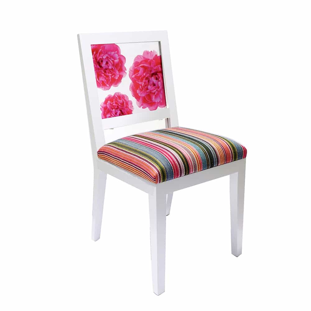 Pink Peony Window Chair – FLORAL ART